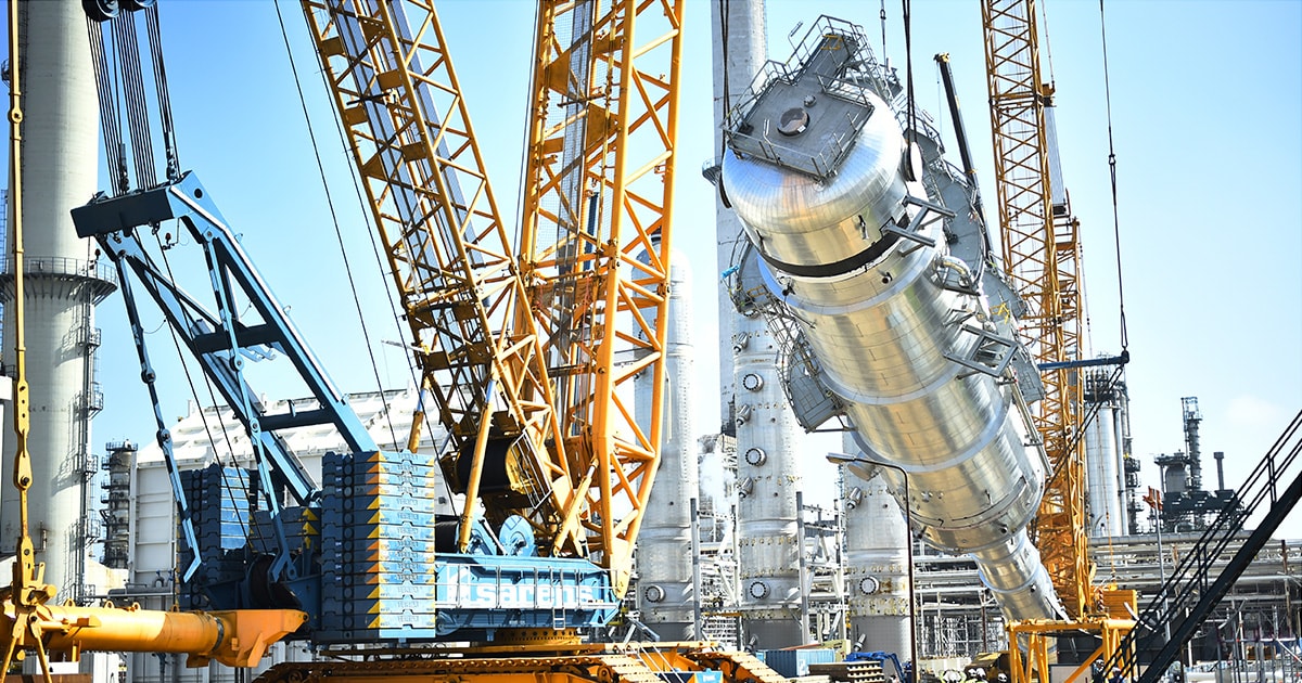 Hydrocracker construction | Rotterdam | ExxonMobil Basestock