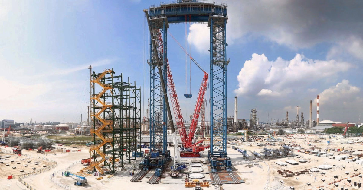 ExxonMobil oversees continued progress on Singapore base stocks lubricant upgrade project